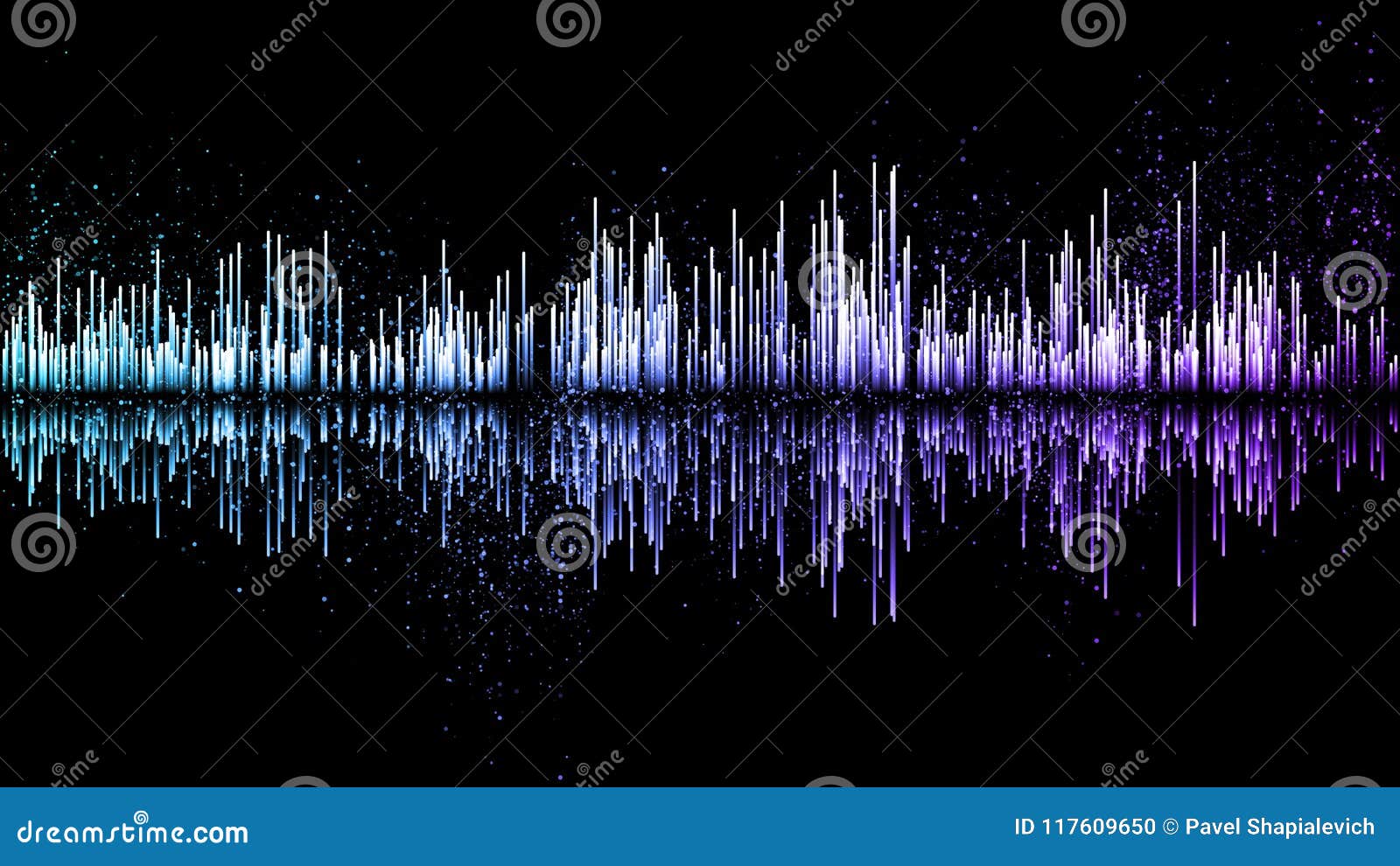 Abstract Scale of Audio Frequencies Stock Illustration - Illustration ...