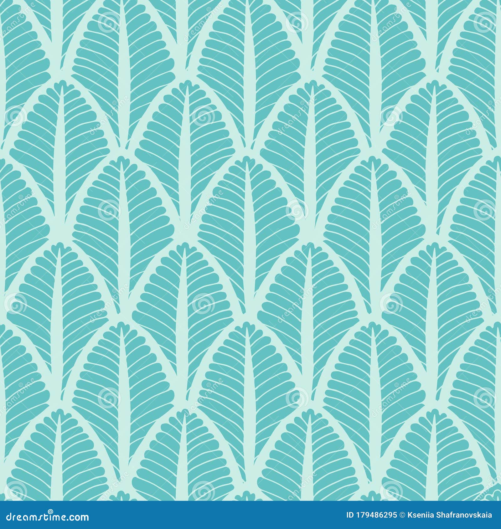 Abstract Scale, Leaf Geometric Vector Seamless Pattern Stock Vector ...