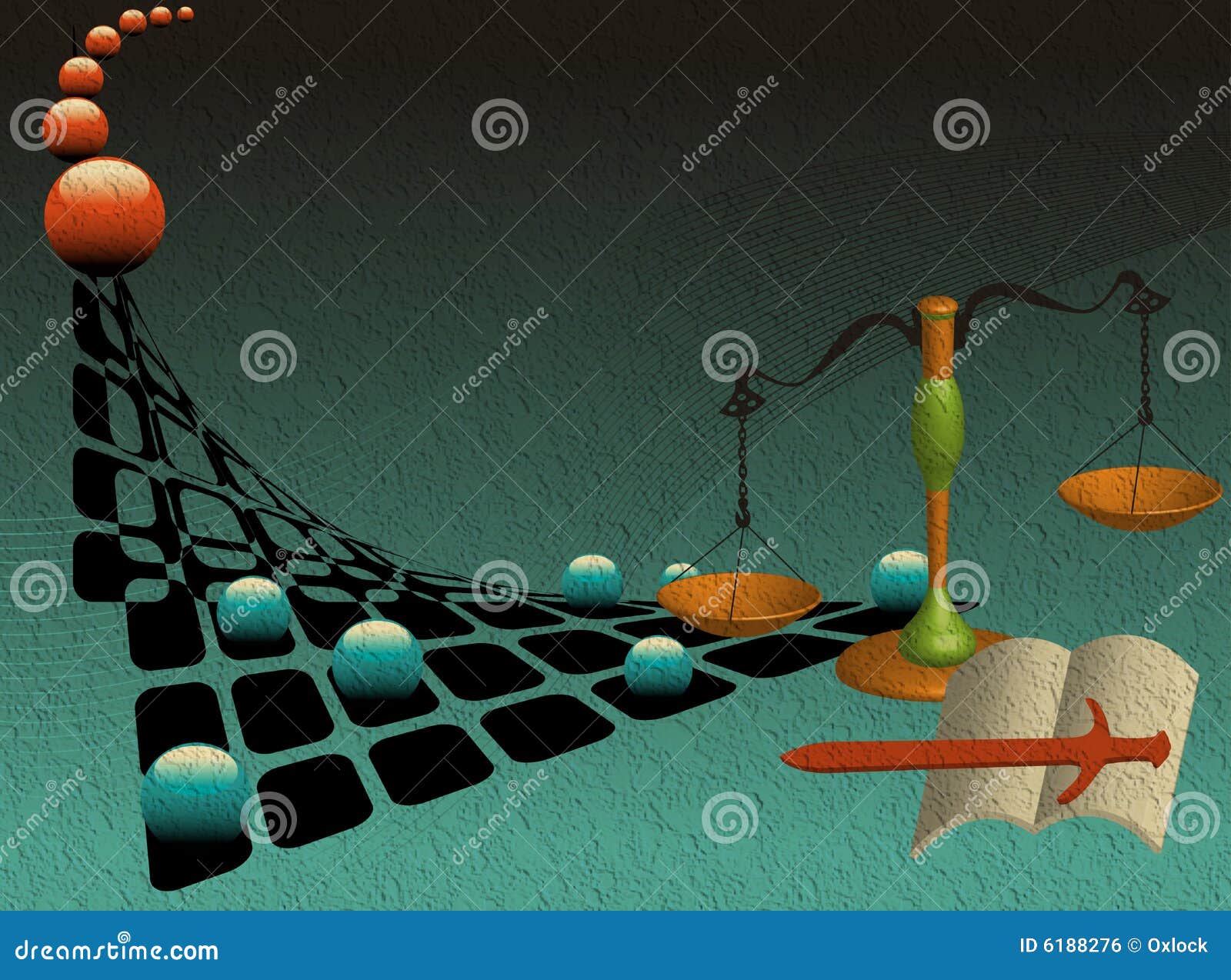 Abstract scales of justice stock illustration. Illustration of abstract ...