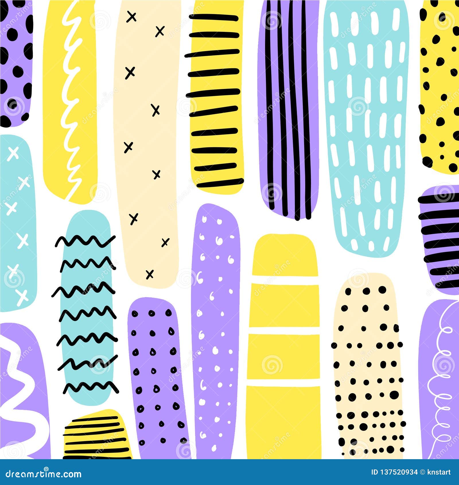 Abstract Scandinavian Style Pattern, Background. Vector Illustration ...