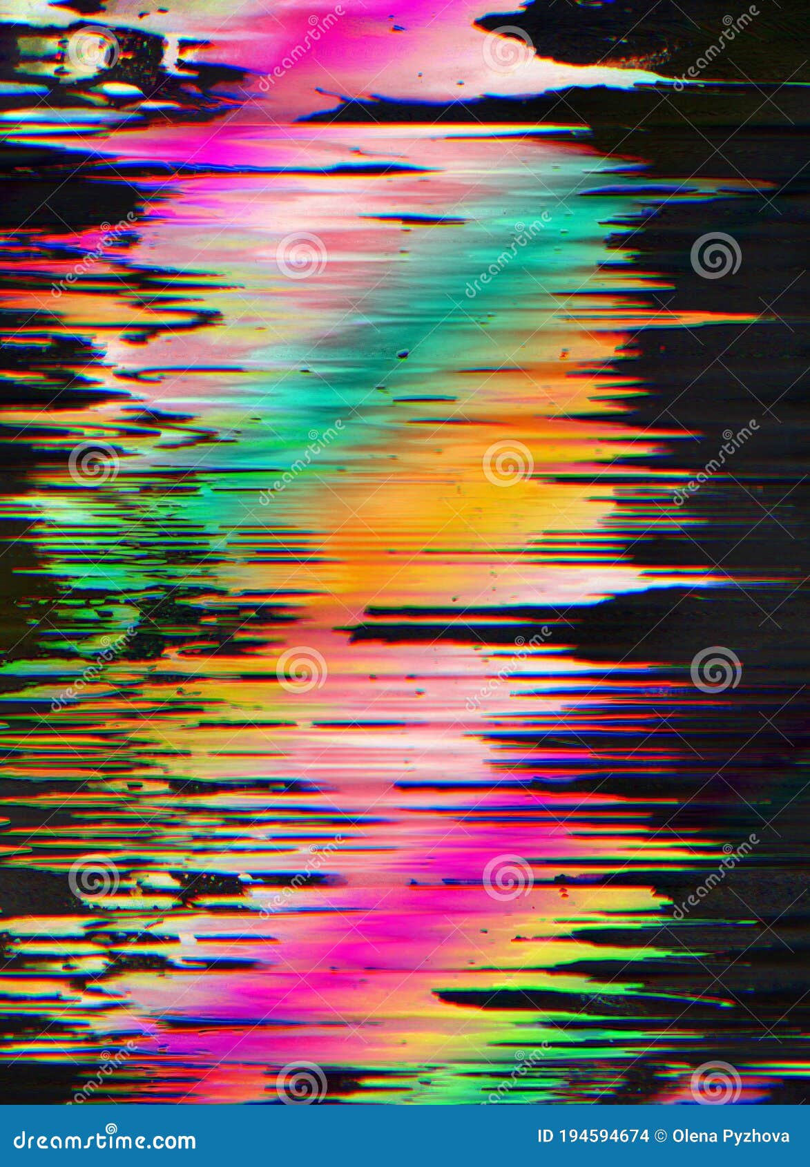 Abstract Scanned Digital Pixel Noise Glitch Background. Stock ...