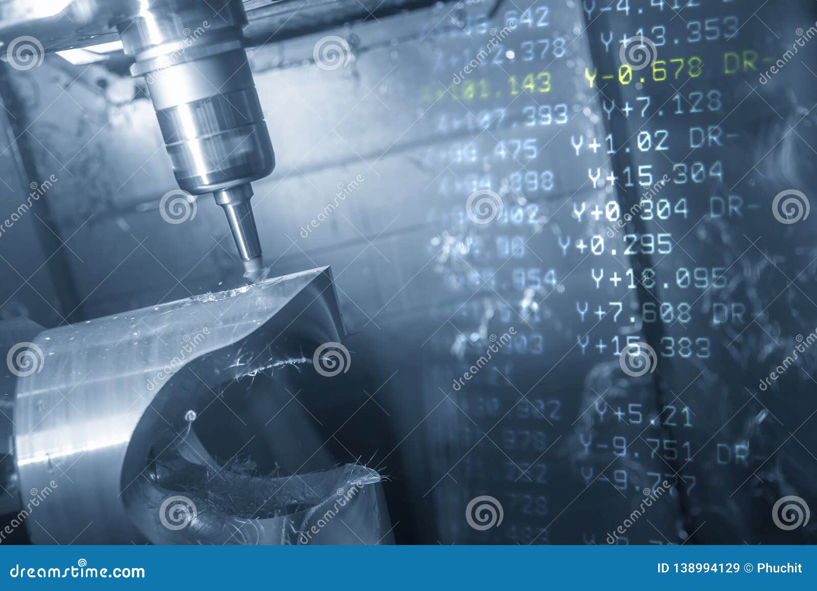 The Abstract Scene of 5-axis CNC Milling Machine . Stock Image - Image ... The Abstract Scene of 5-axis CNC Milling Machine . Stock Image - Image ...