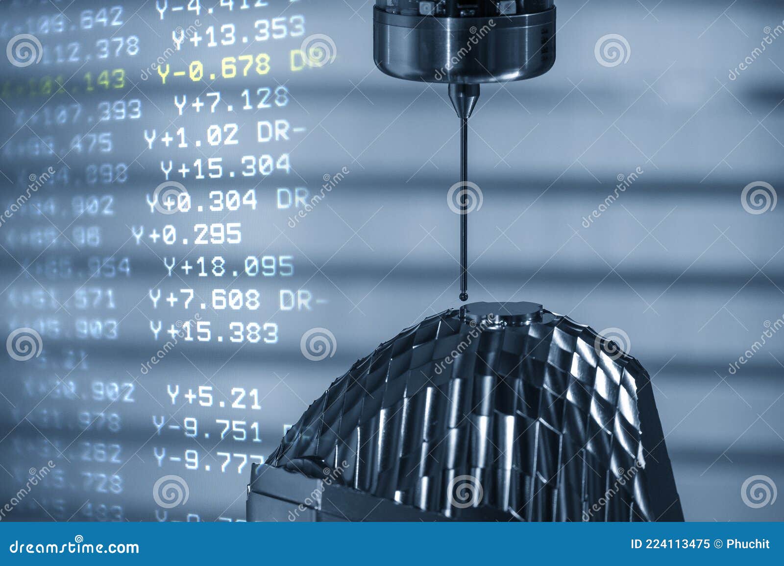 The Abstract Scene CMM Machine Operation and the G-code Data Background ...