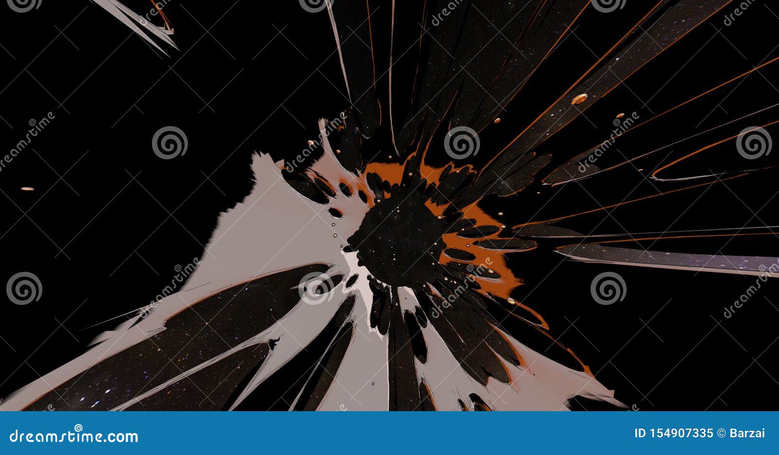An Abstract Scene of a Colorful Explosion. Stock Image - Image of ...