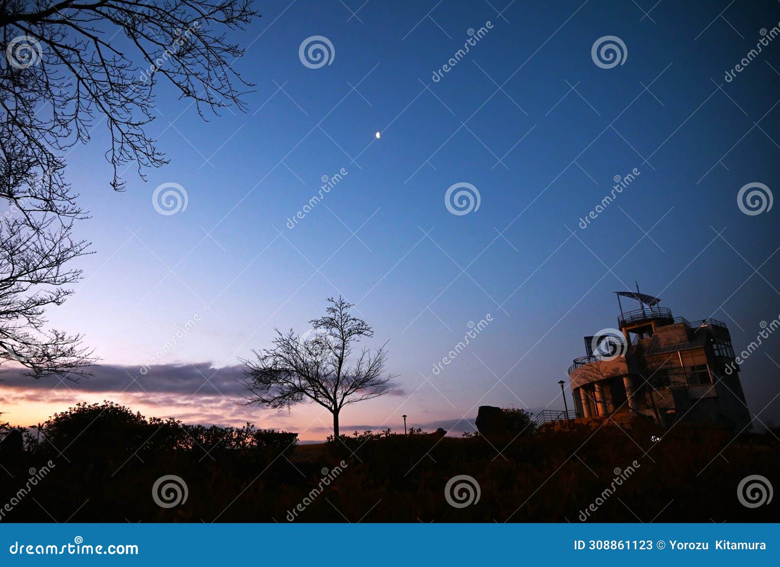 An Abstract Scene before Dawn. Stock Image - Image of morning, color ...