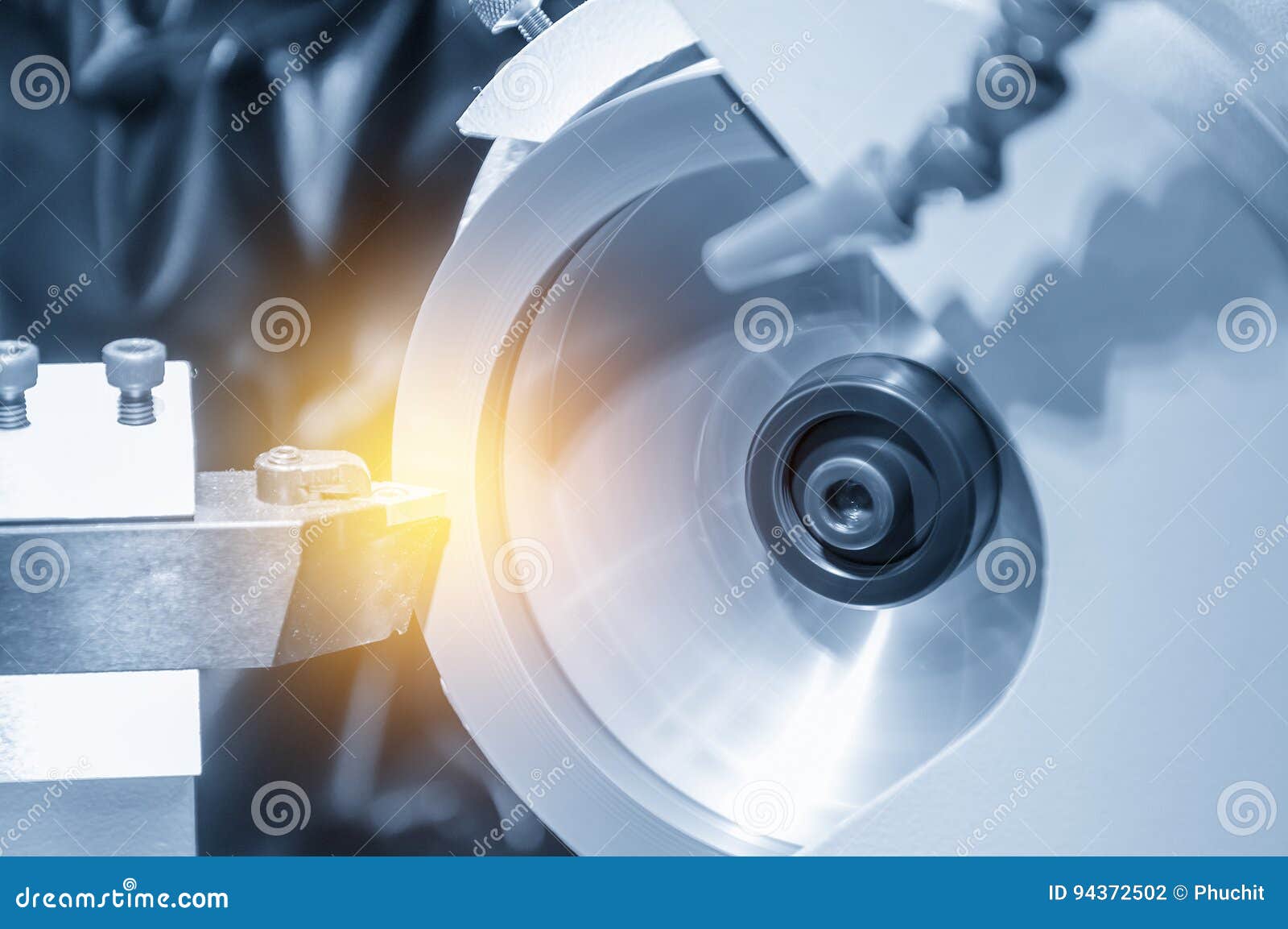 The Abstract Scene of the Grinding Machine Stock Photo - Image of ...