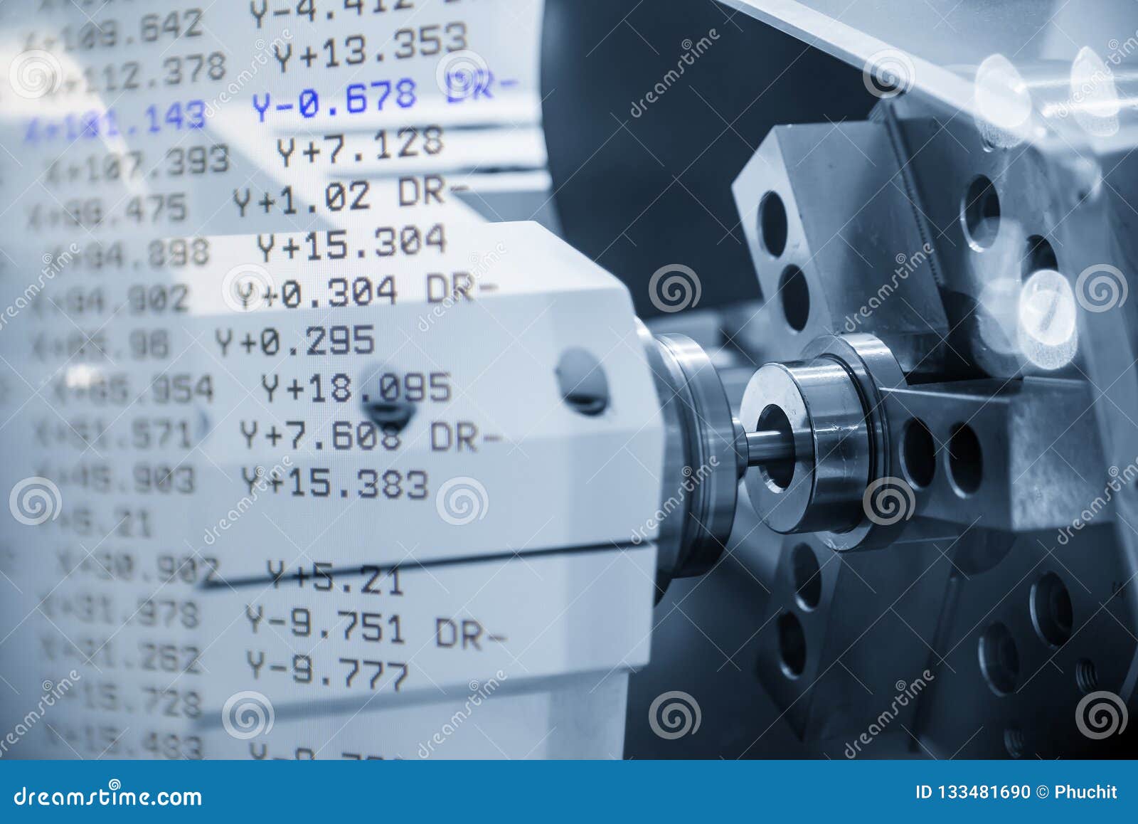 The Abstract Scene of Inside Grinding Machine . Stock Photo - Image of ...