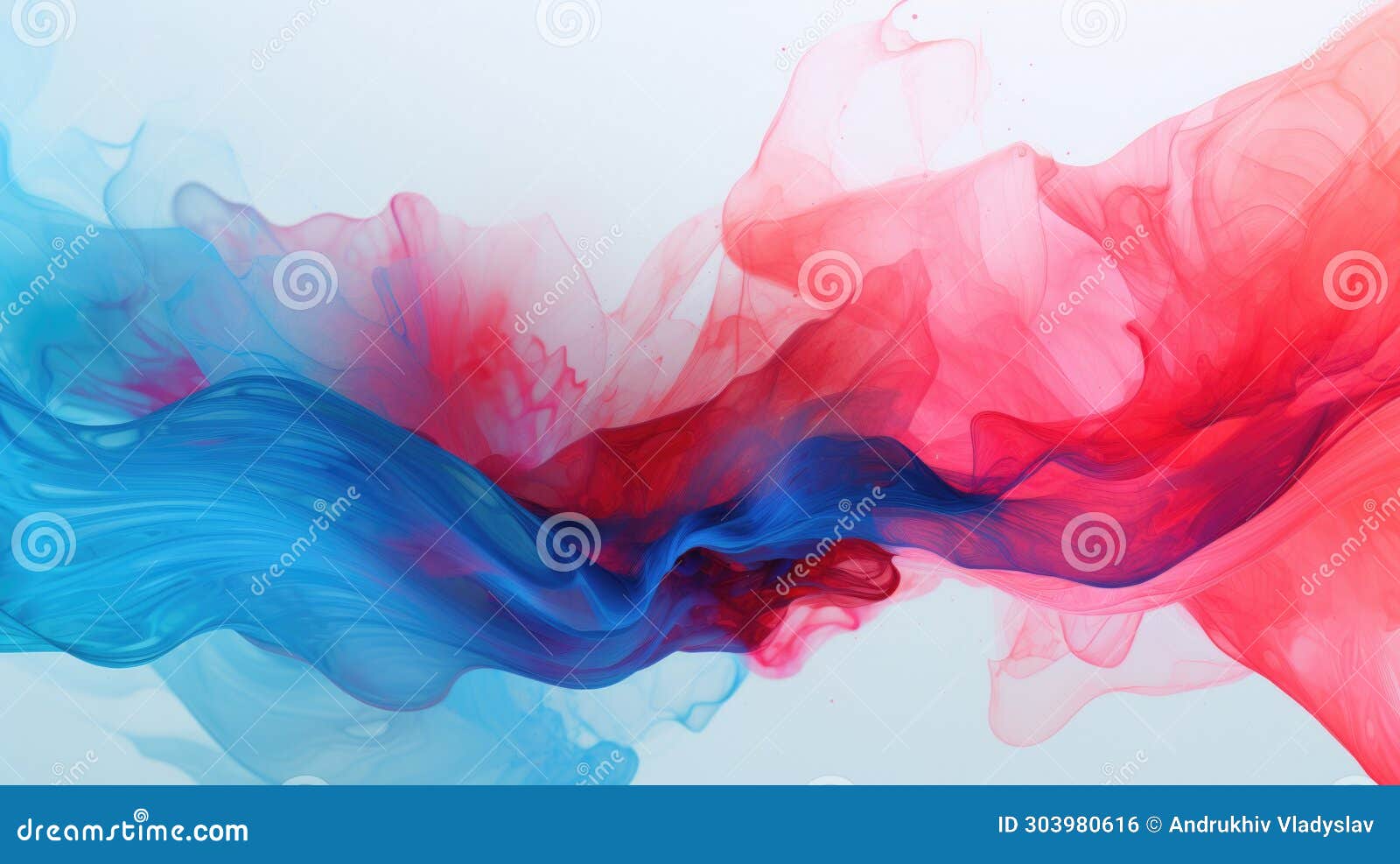 Abstract Scene in Red and Blue Colors Stock Illustration - Illustration ...