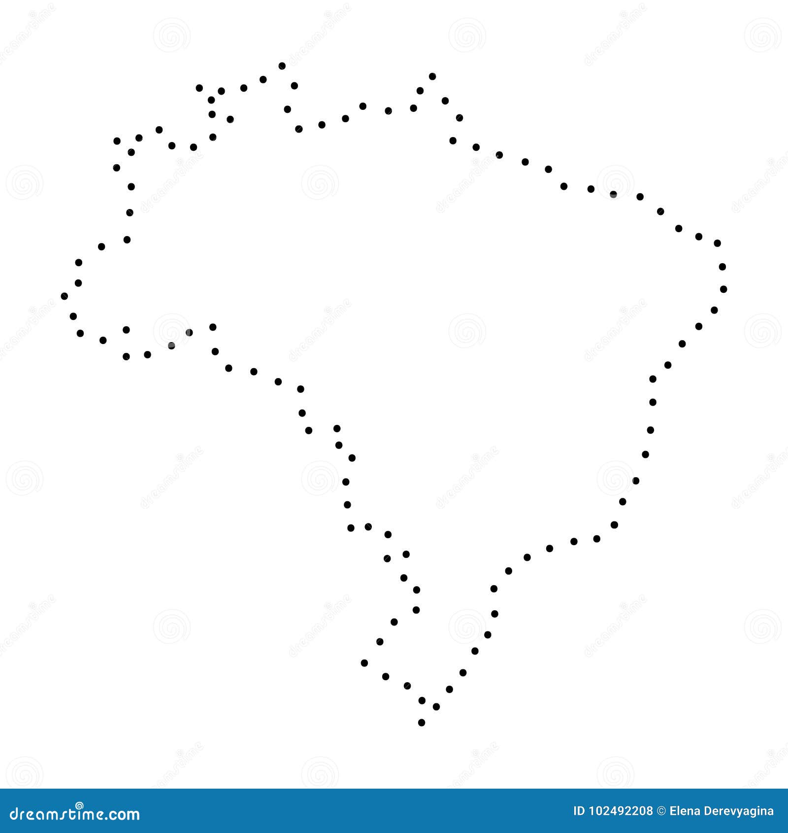 Abstract Schematic Map of Brazil from the Black Dots Along the ... Abstract Schematic Map of Brazil from the Black Dots Along the ...