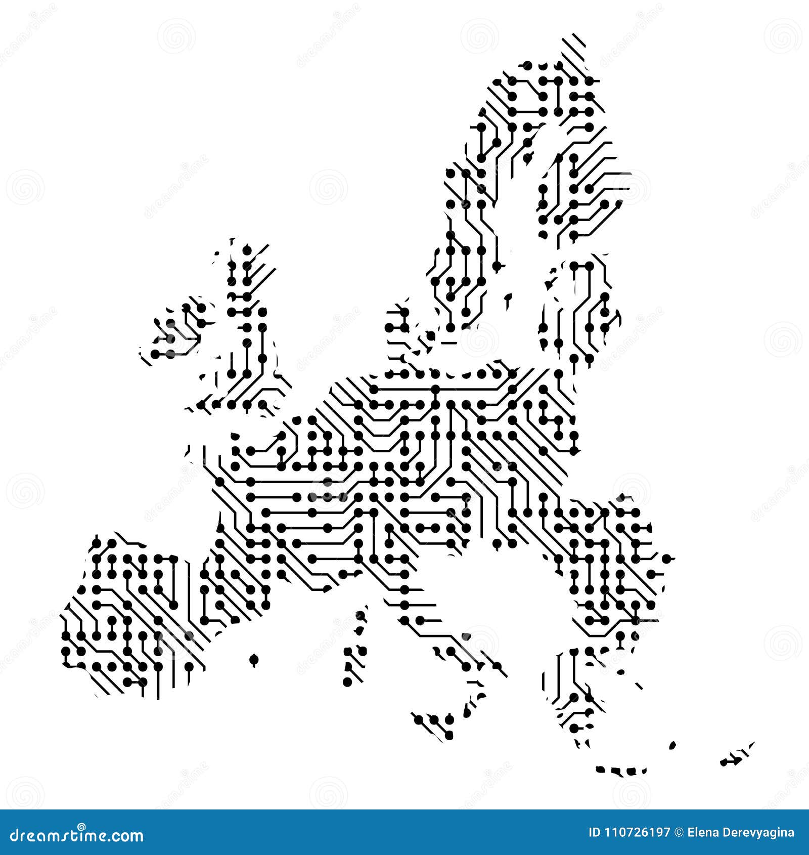 Schematic Map Of The European Free Trade Association EFTA. Vector ...