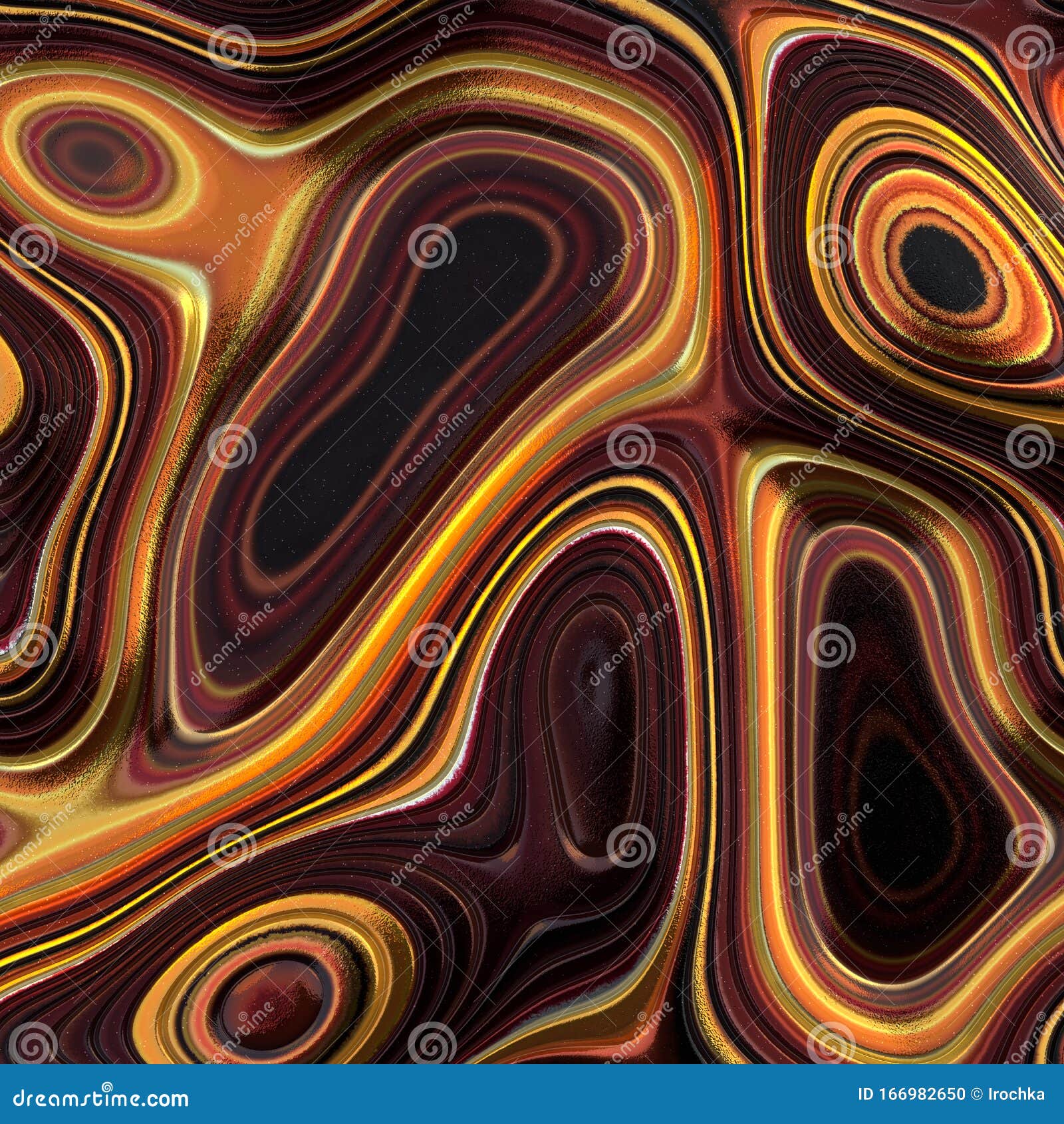 Abstract Sci Fi Alien Metal. 3d Stock Illustration - Illustration of ...