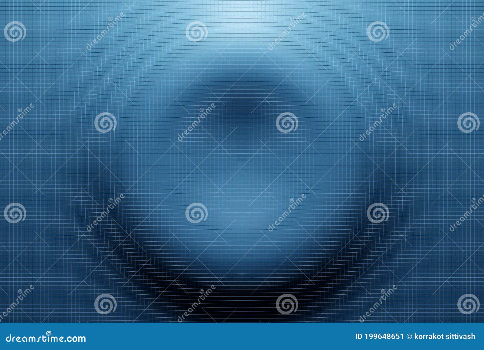 Abstract Sci-fi Hologram Blue Waves Particles Background 3D Rendering ...