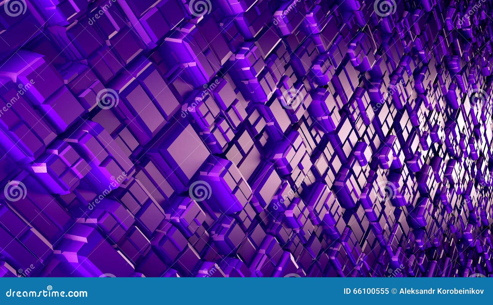 Abstract Sci-fi Image of Rhombs Pattern Background with Perspective ...