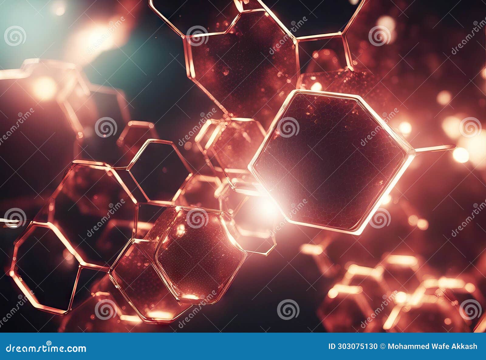 Abstract Sci Fi Technology Motion Background with Hexagons Stock VideoBackgrounds Hexagon ...