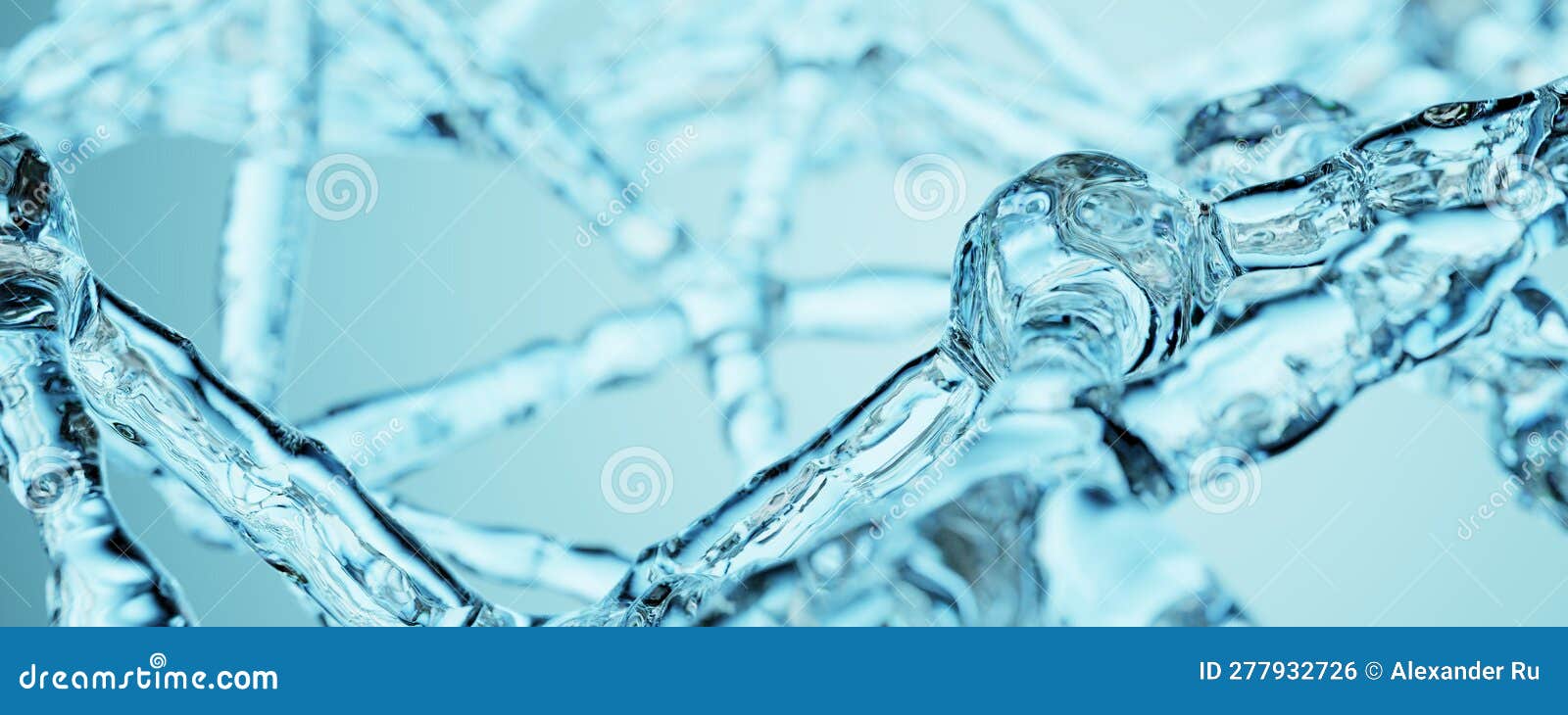 Abstract Science Background. Abstract Liquid, Water. Molecules ...