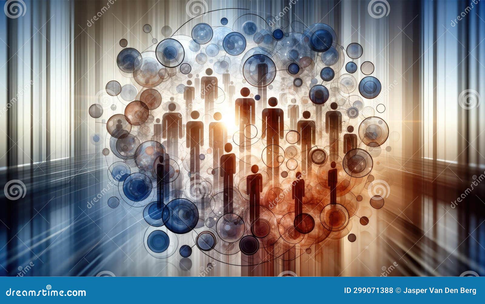 Abstract Science Concept Background with 3D Rendered Cells and Test ...