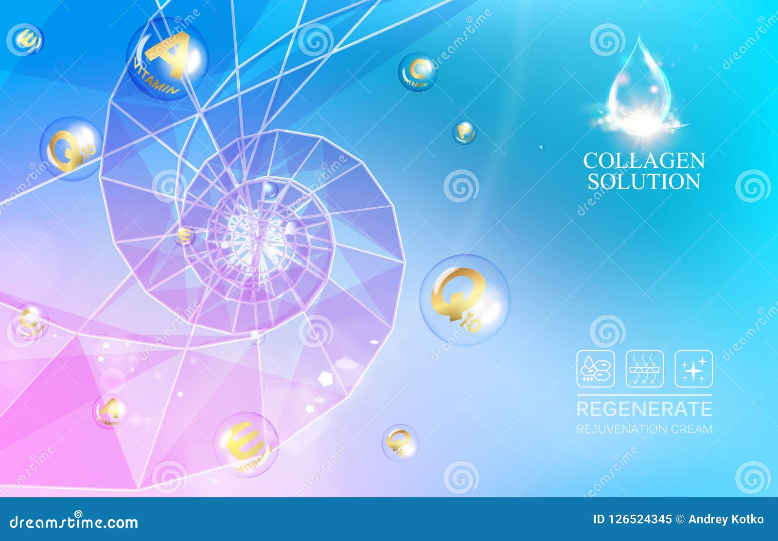Abstract Science Design with Polygons and Triangles. Stock Vector ...