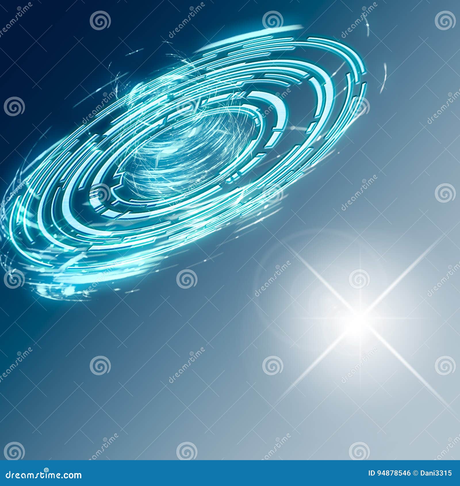 Abstract Science Fiction Background. Futuristic Technology and Space ...