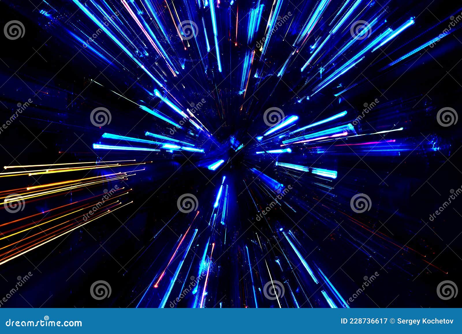 Abstract Science Fiction Outer Space and Time Travel Concept Background ...