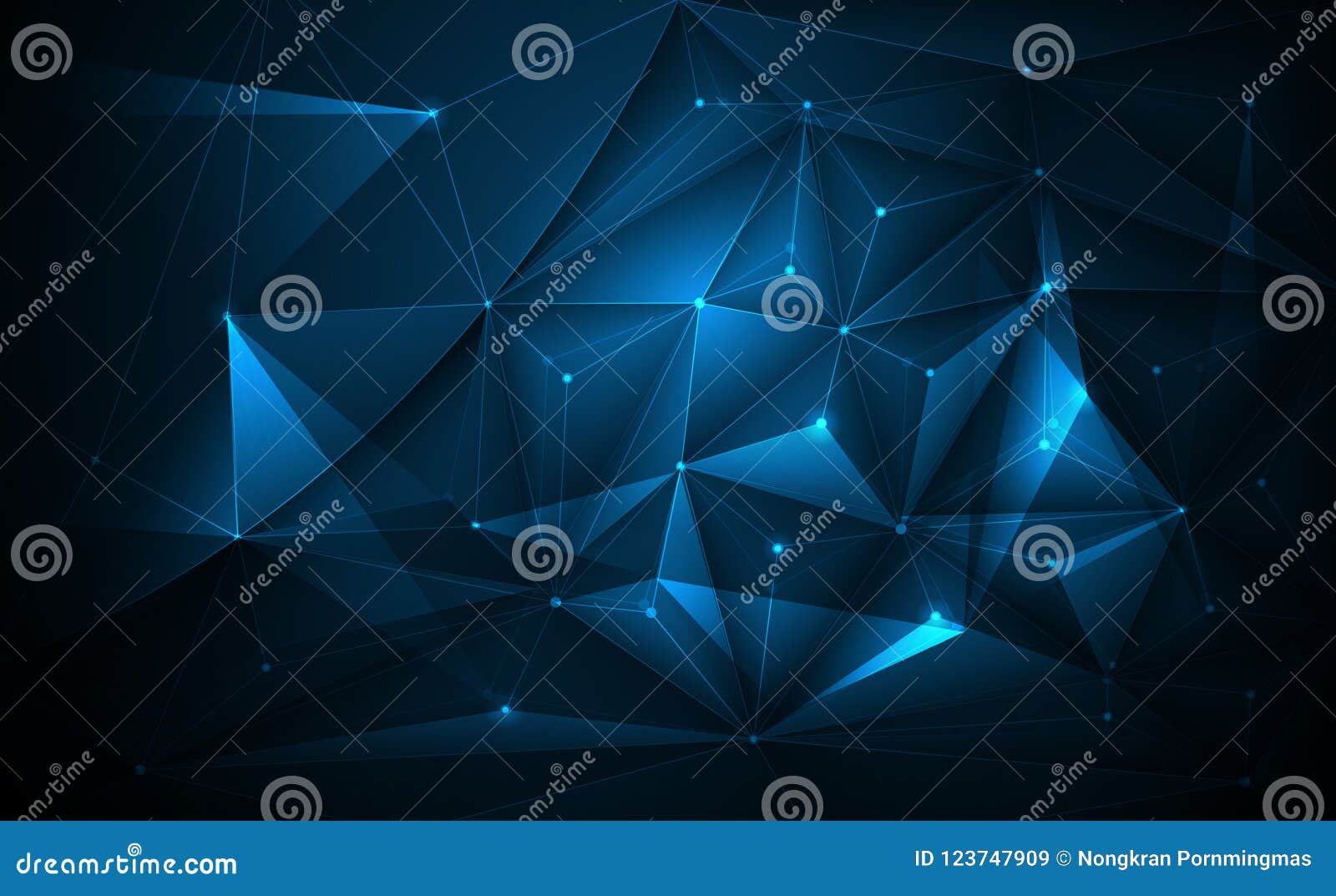 Abstract Science, Futuristic, Network Connection Concept Stock Vector ...
