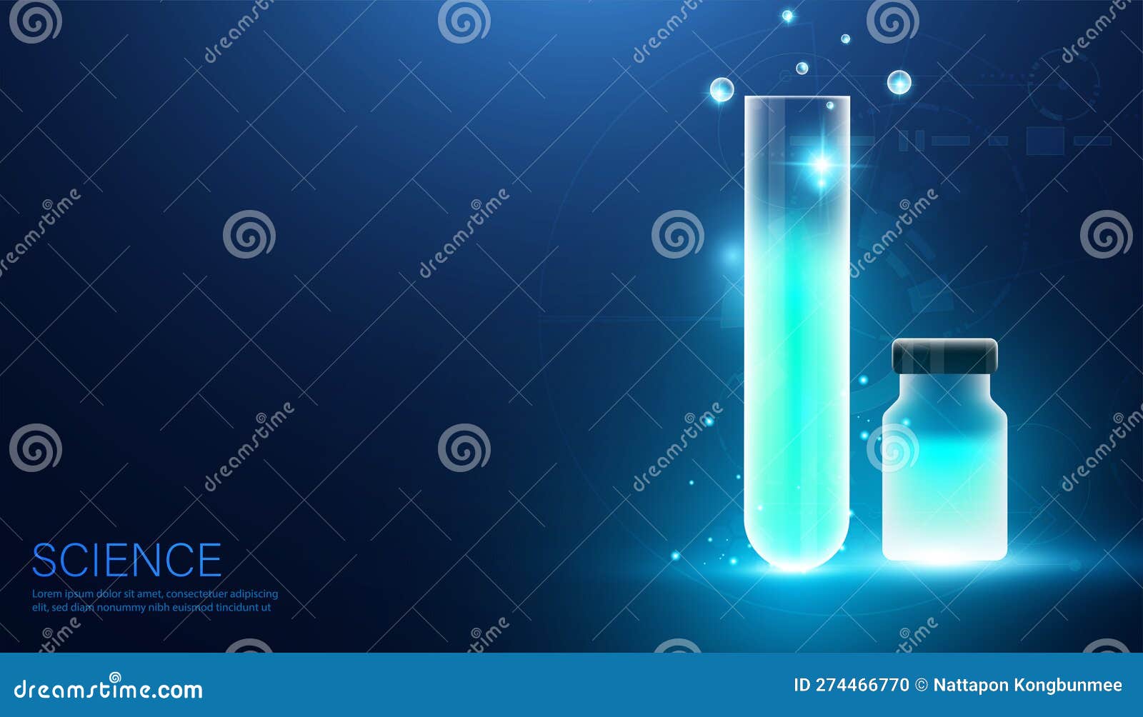 Abstract Science Glass Bottle Experiment Science Concept Experiment New ...