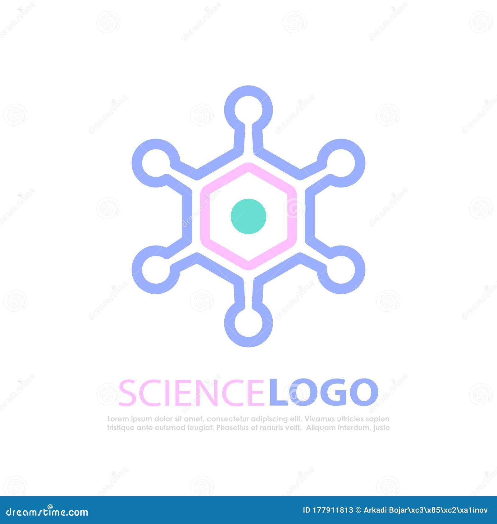 Abstract science logo stock vector. Illustration of geometry - 177911813