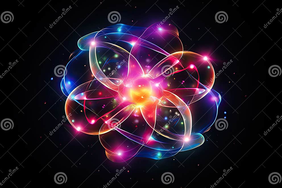Abstract Science Structure Background Stock Photo - Image of atomic ...
