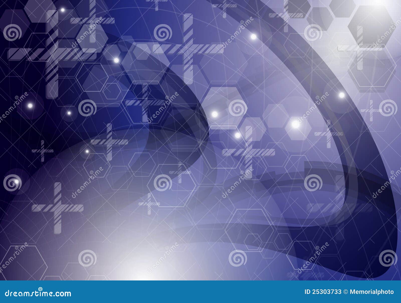 Abstract Science Technology Background Stock Illustration ...