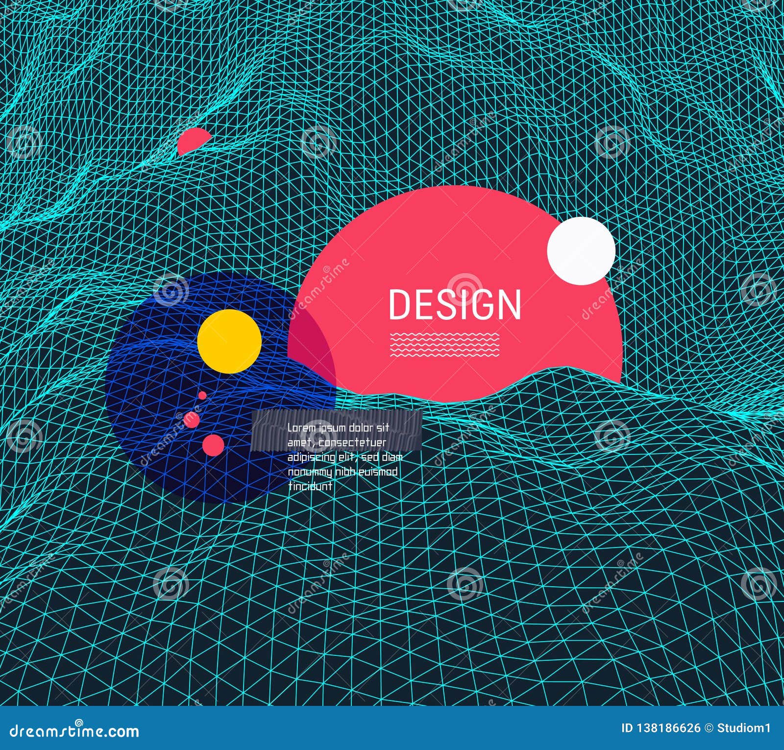 Abstract Science or Technology Background. Graphic Design. Network ...