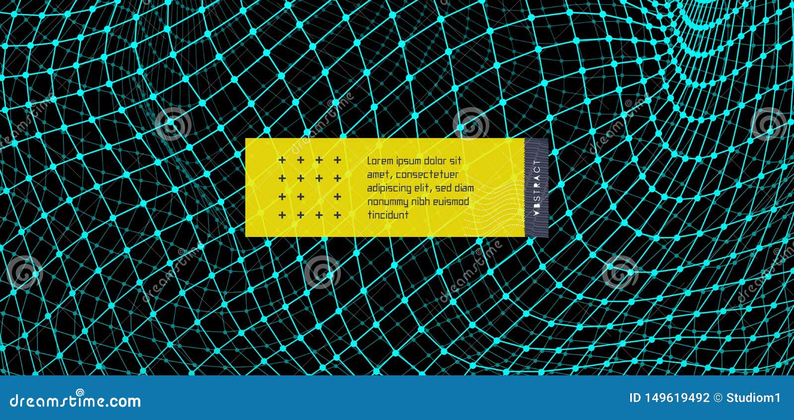 Abstract Science or Technology Background. Graphic Design. Network ...