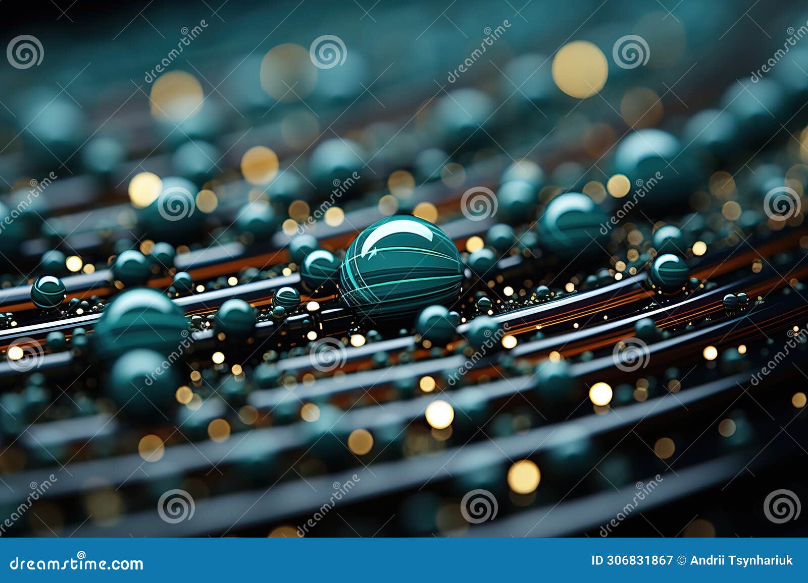 Abstract Science or Technology Background with Heap of Tiny Spheres ...