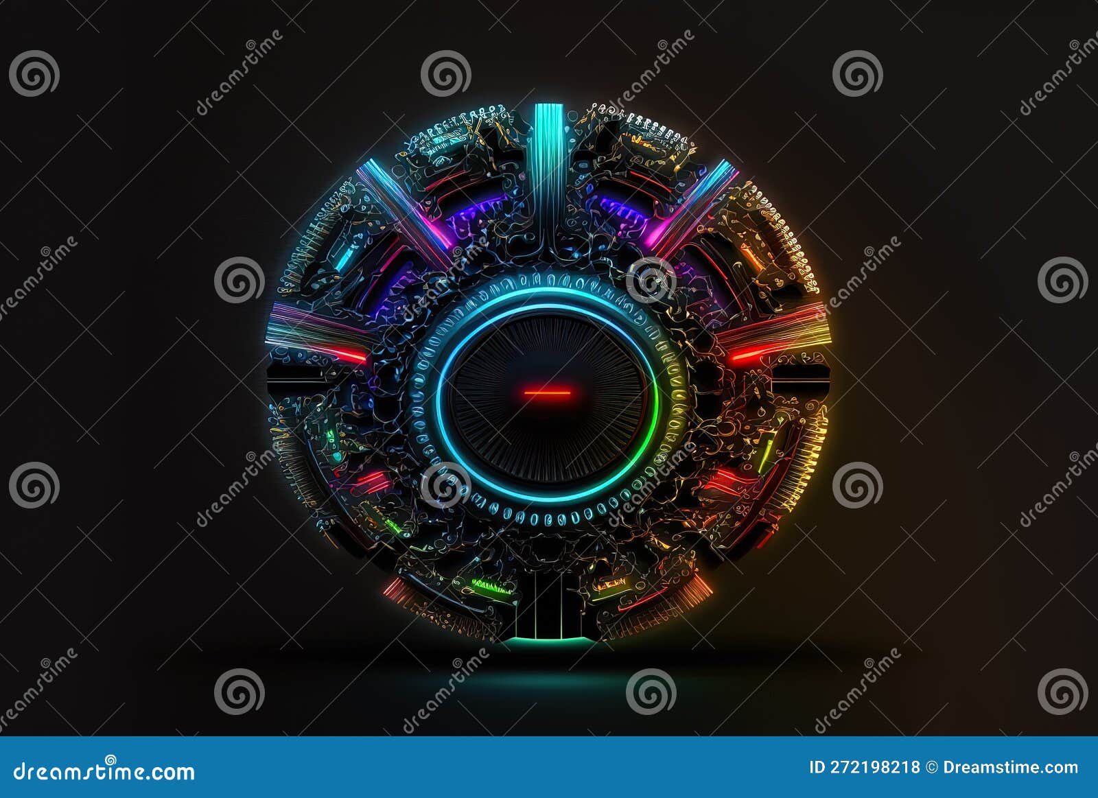 Abstract Science and Technology Background with Shiny Connection ...