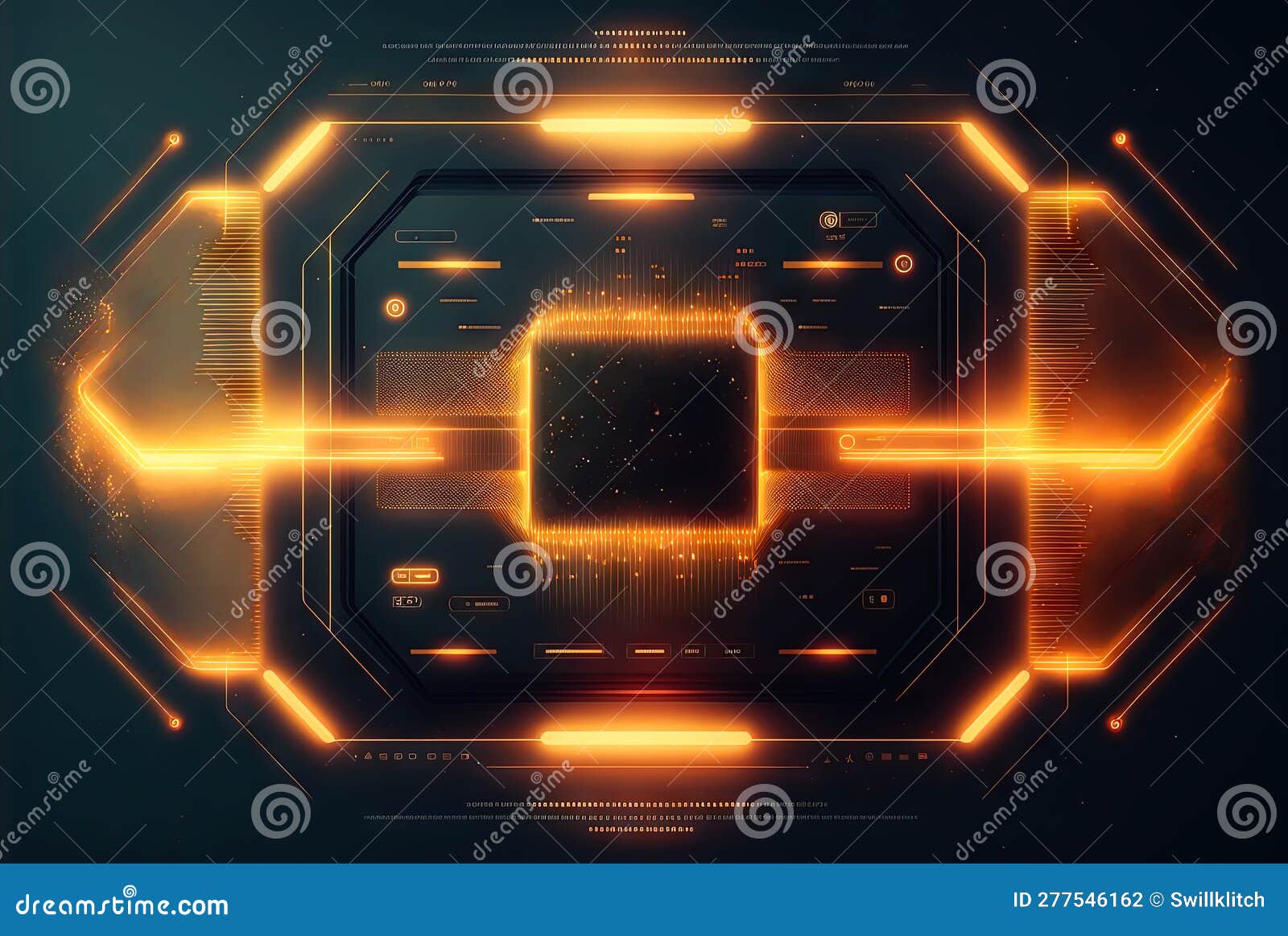 Abstract Science and Technology Background with Shiny Connection ...