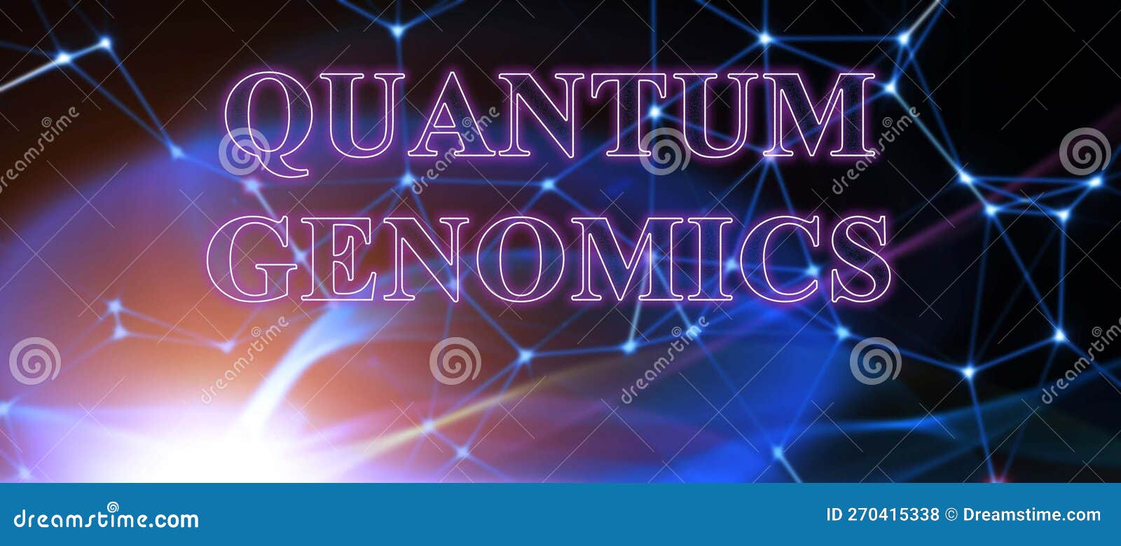 Quantum genomics stock illustration. Illustration of text - 270415338