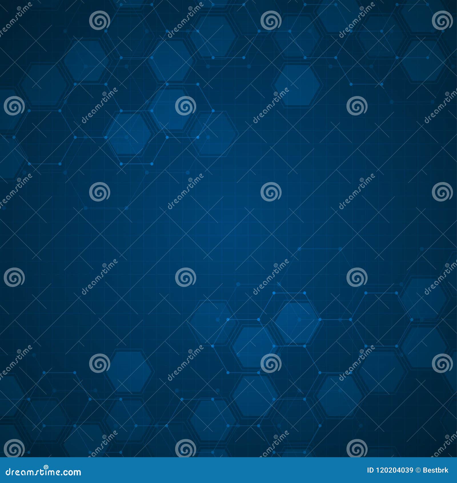 Abstract Science and Technology Concept from Hexagonal Elements ...