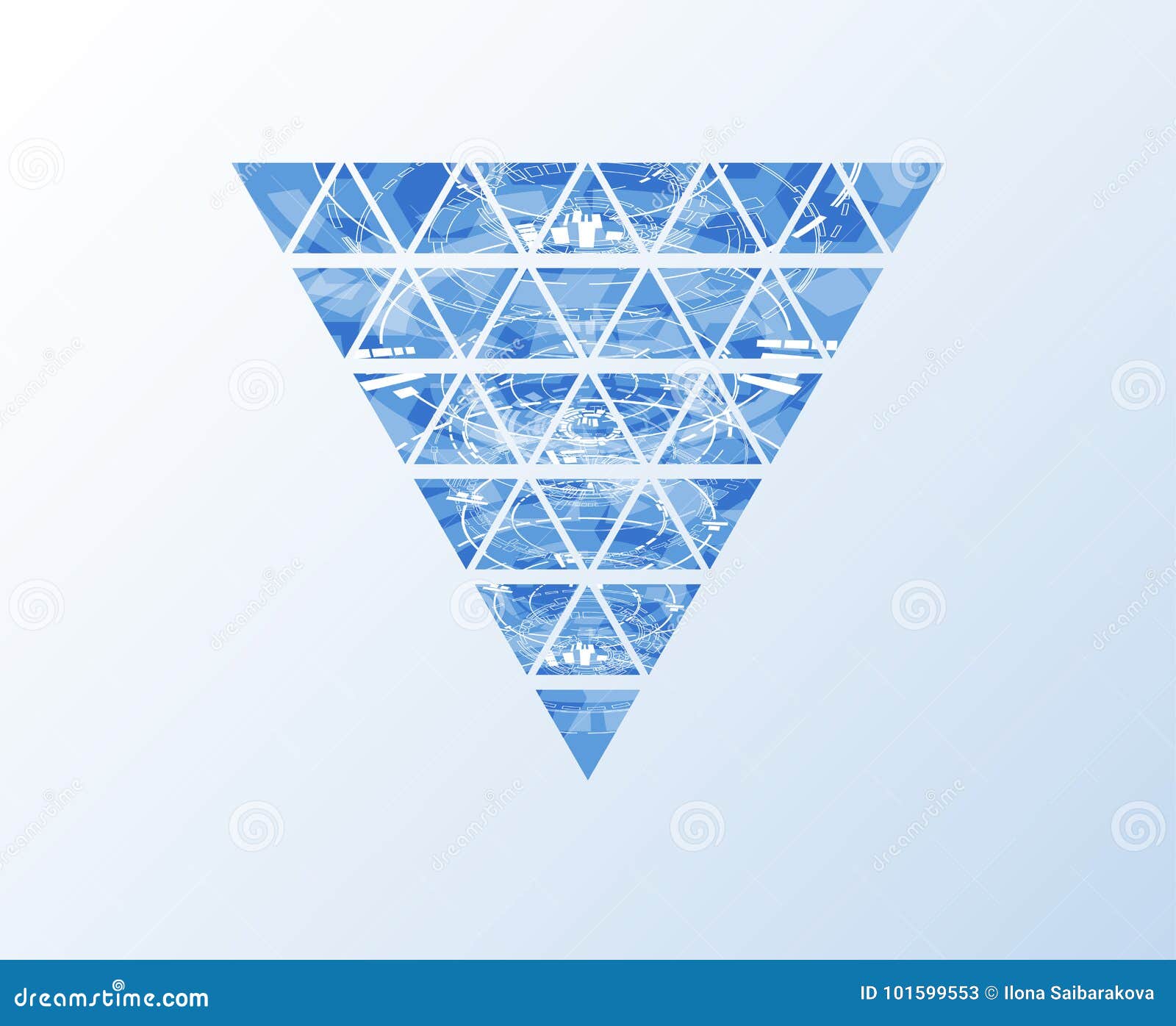 Abstract Science Vector Background with Triangles Stock Vector ...