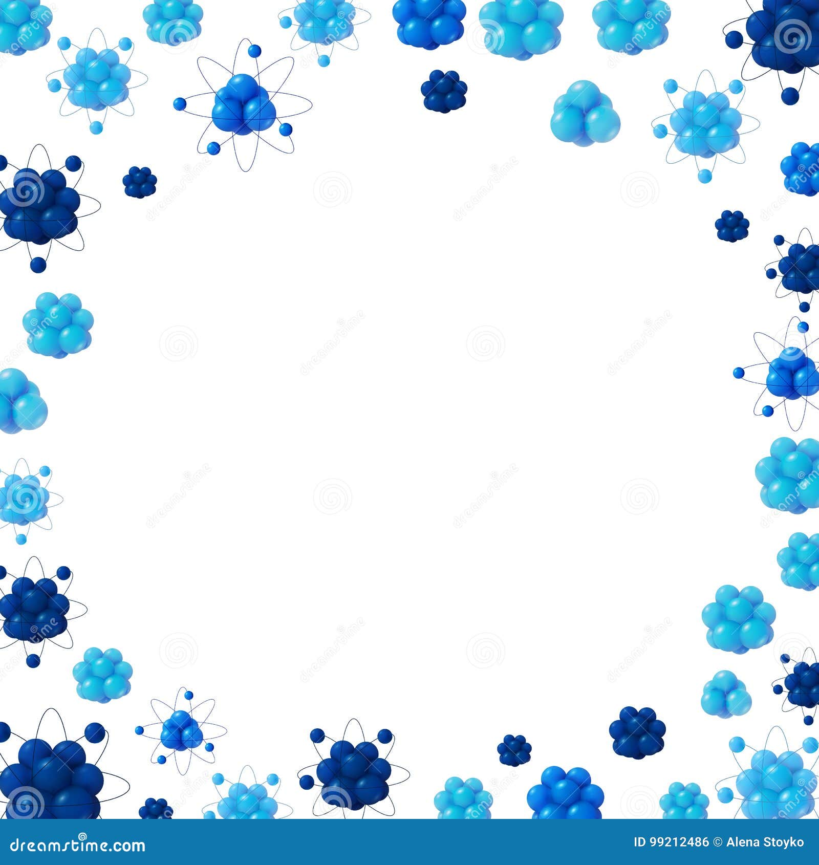3d Abstract Scientific Background. Stock Vector - Illustration of ...