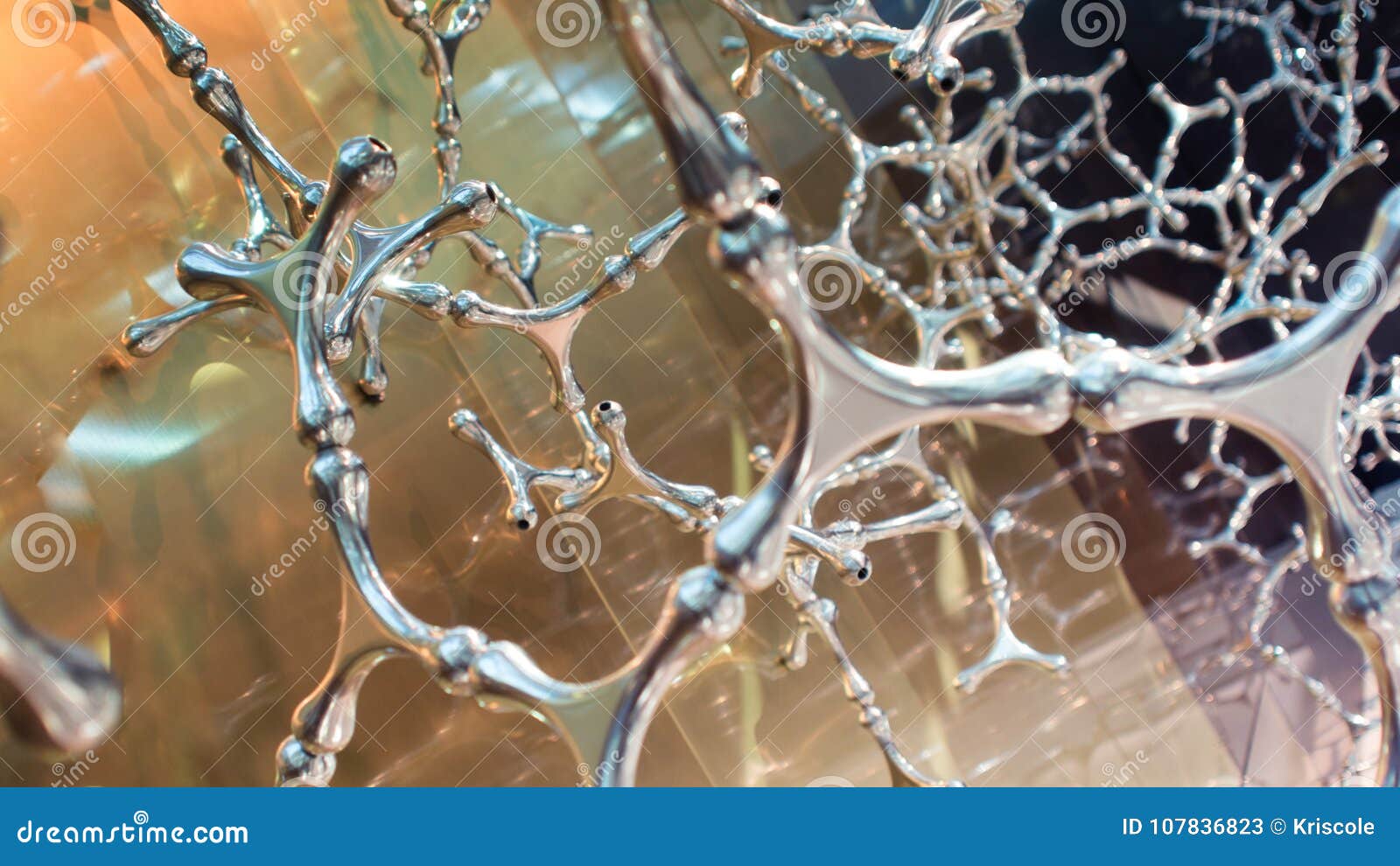 Abstract Scientific Background Molecules on a Light Background, Science ...