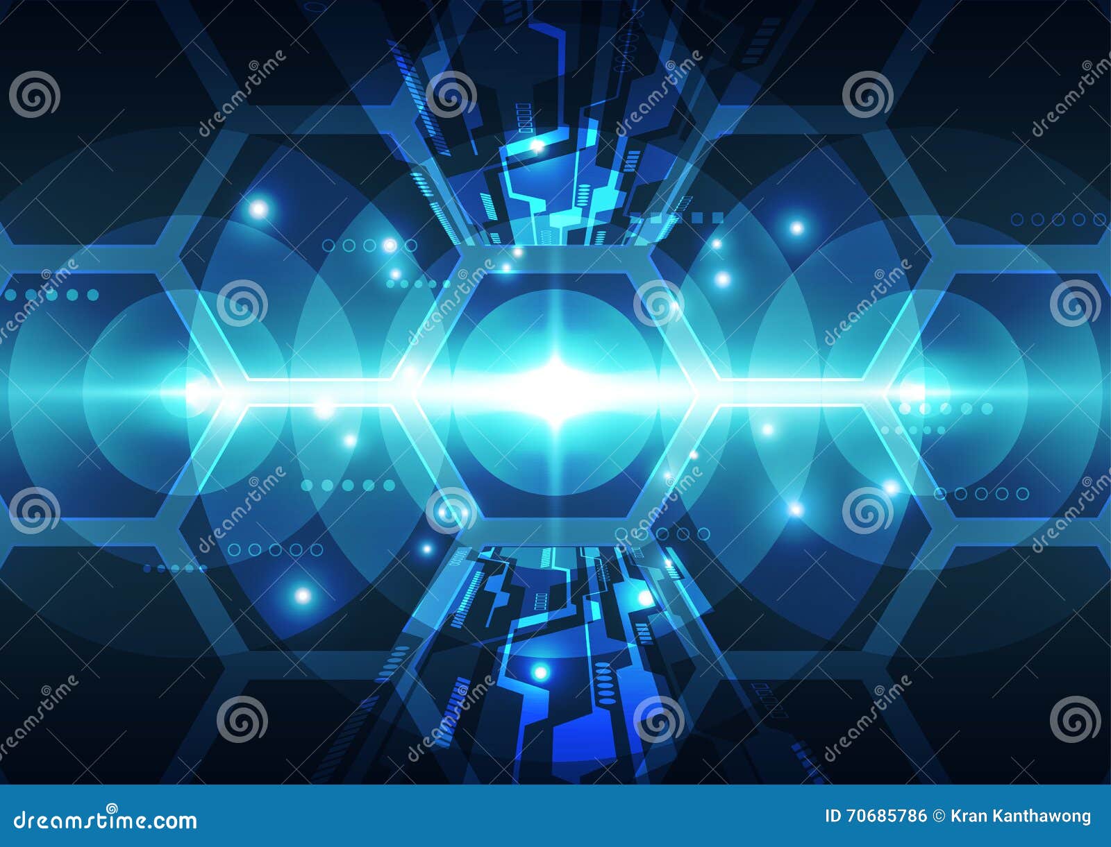 Abstract Scientific Future Technology Background, Vector Illustration ...