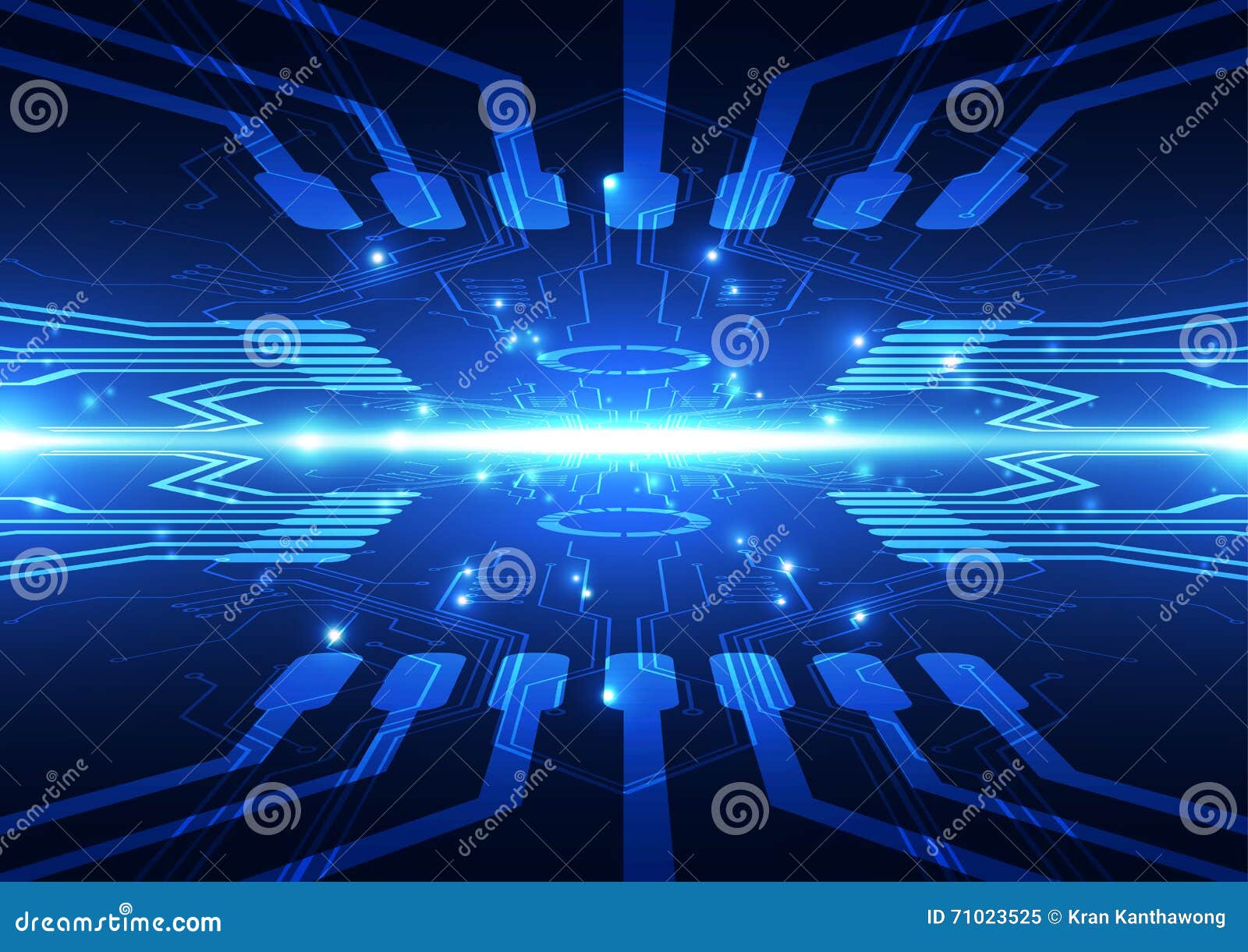 Abstract Scientific Future Technology Background, Vector Illustration ...