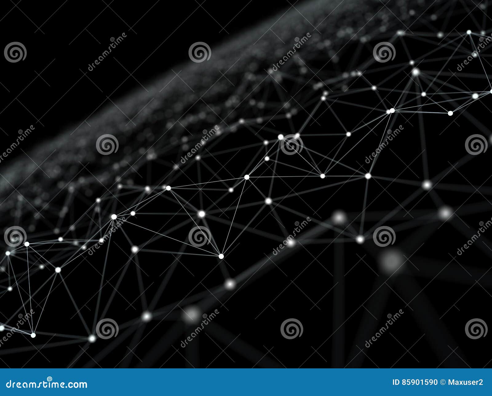 Abstract Scientific Graph or Nano Structure Background 3d Illustration ...
