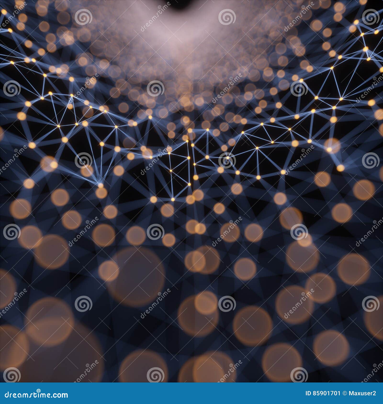 Abstract Scientific Graph or Nano Structure Background 3d Illustration ...