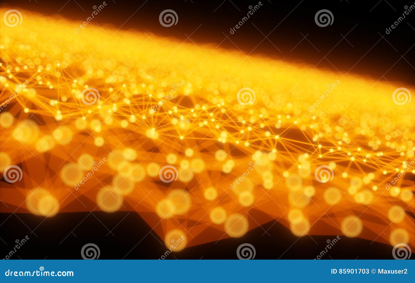 Abstract Scientific Graph or Nano Structure Background 3d Illustration ...