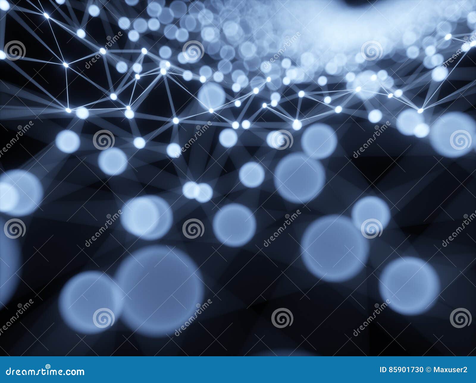 Abstract Scientific Graph or Nano Structure Background 3d Illustration ...