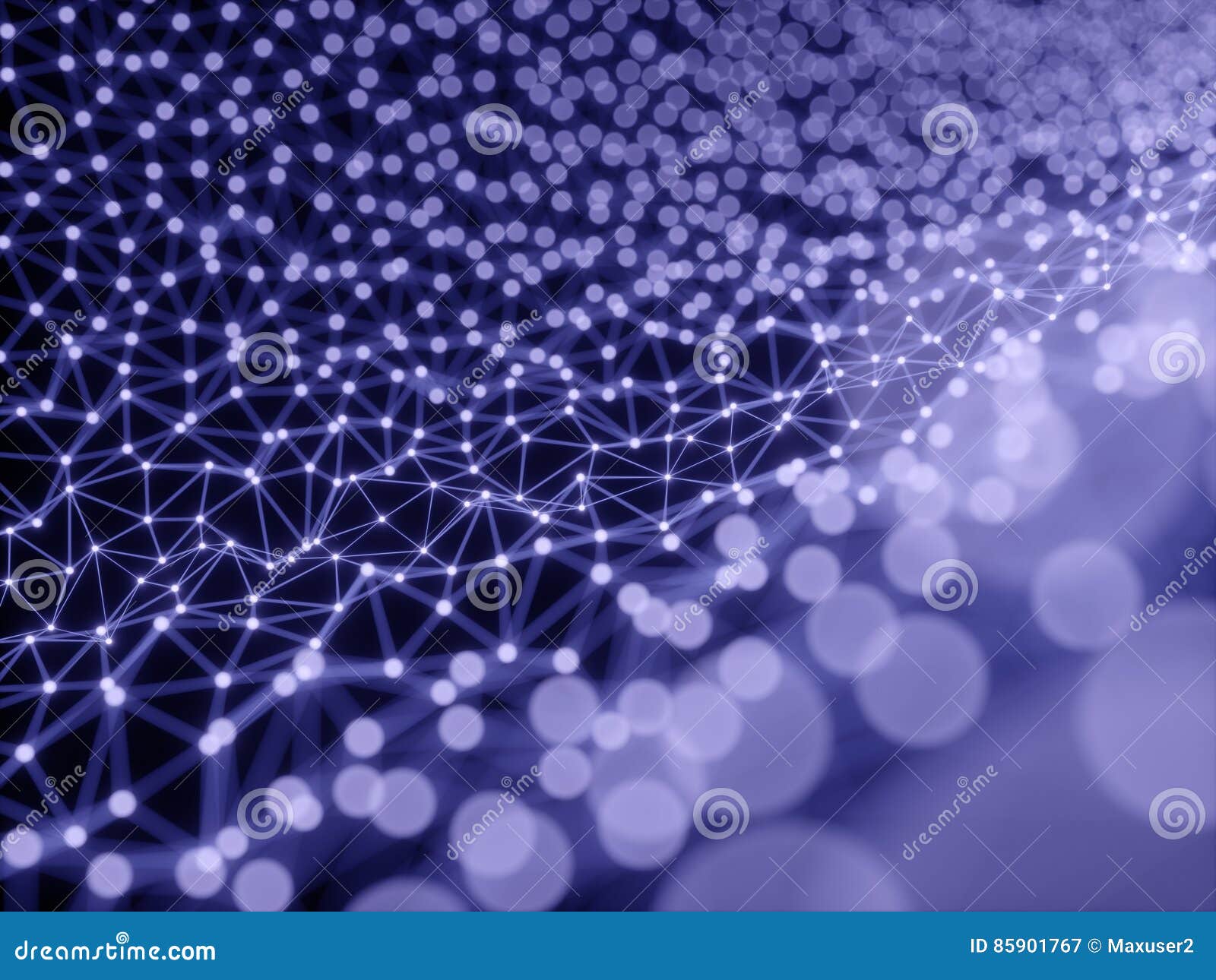 Abstract Scientific Graph or Nano Structure Background 3d Illustration ...