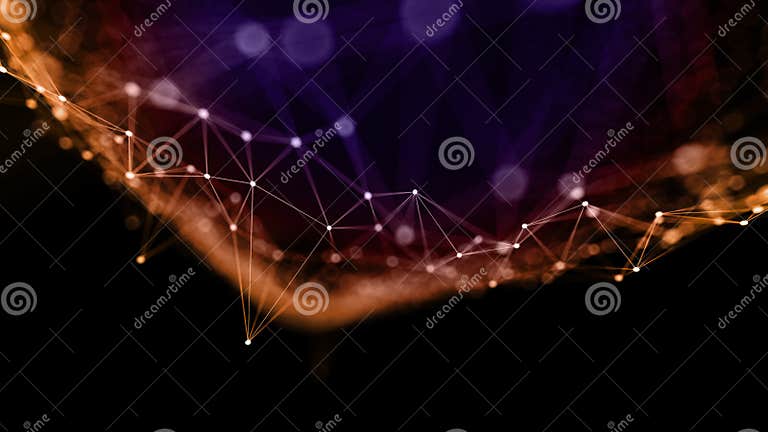 Abstract Scientific Graph or Nano Structure Background 3d Illustration ...
