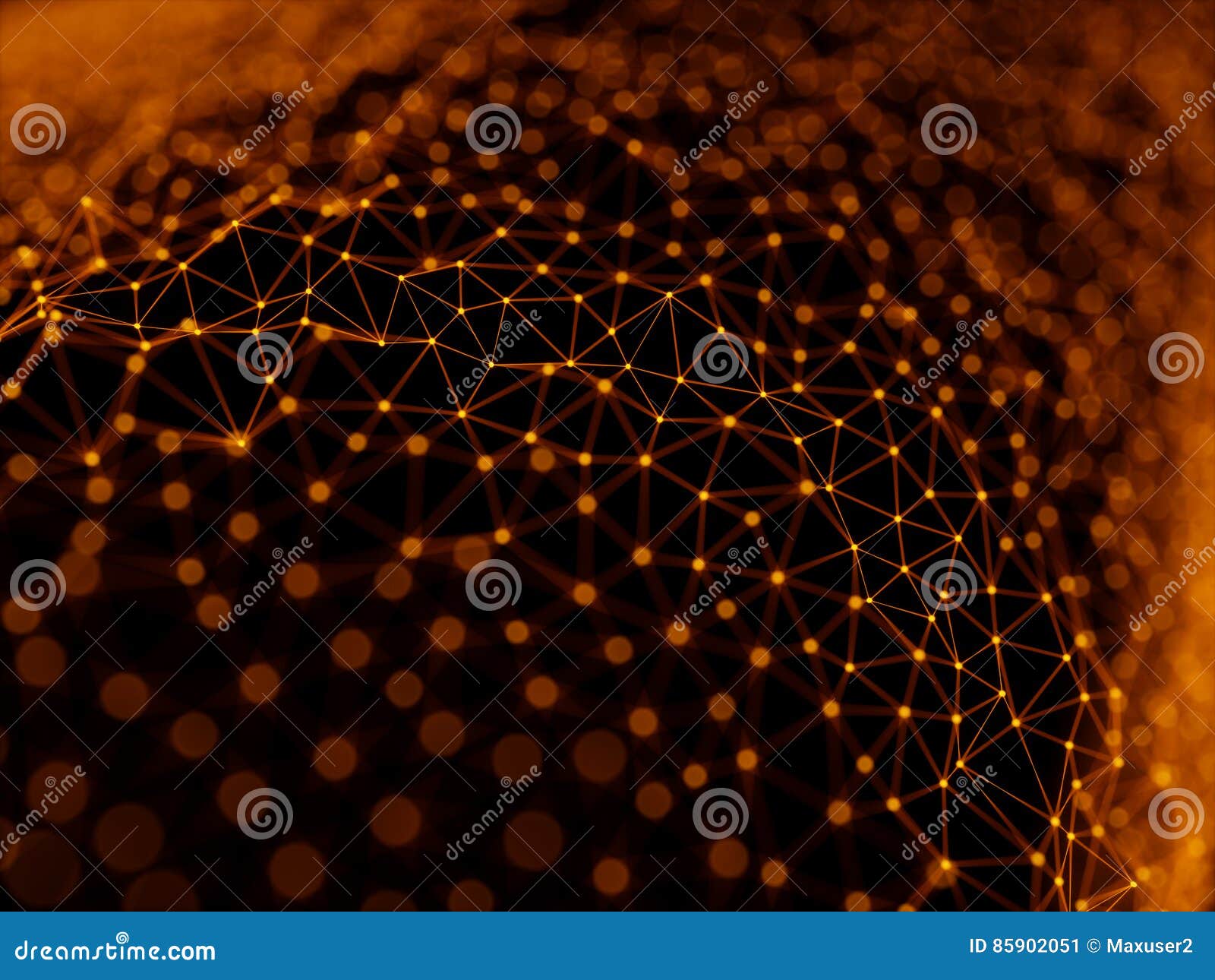 Abstract Scientific Graph or Nano Structure Background 3d Illustration ...