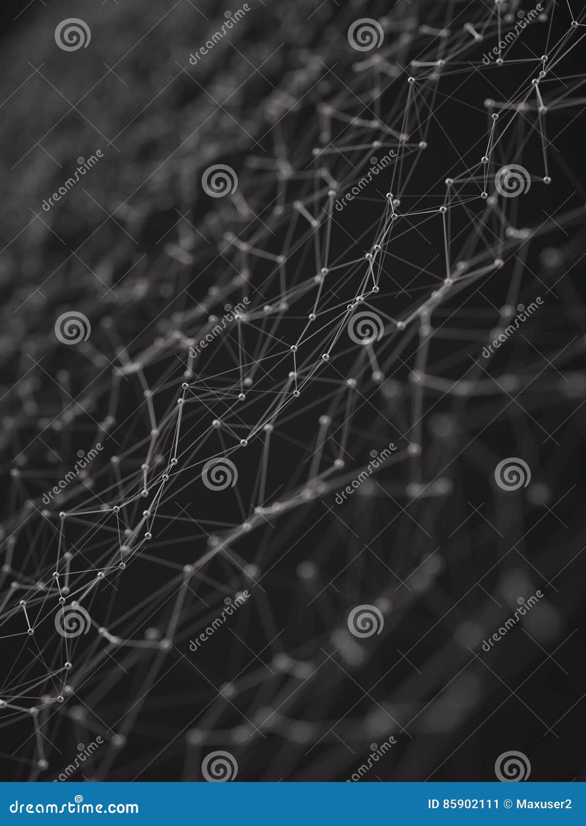 Abstract Scientific Graph or Nano Structure Background 3d Illustration ...