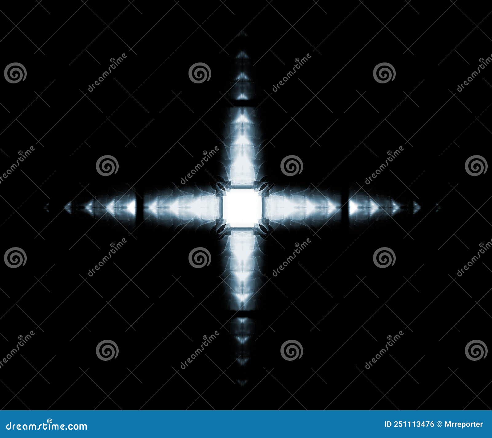 Abstract Scientific Object Glowing Stock Illustration - Illustration of ...