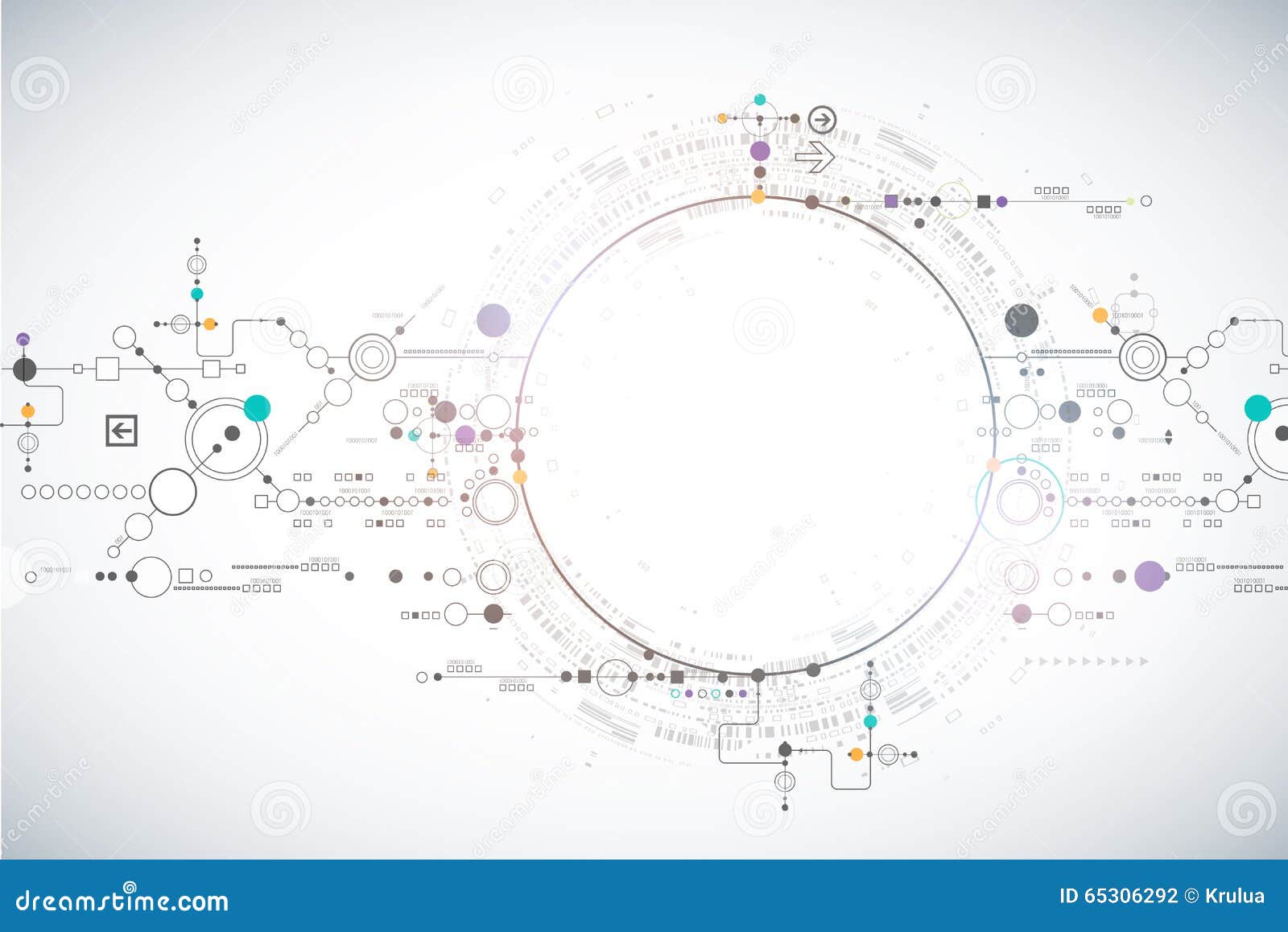 Abstract Scientific Technology Background with Various Technological ...